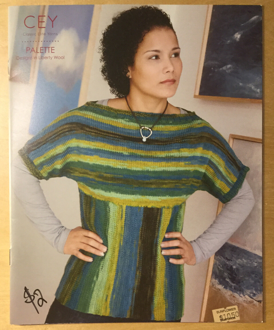 CEY Classic Elite Yarns Knitting Pattern Book #9157 Palette Designs ...