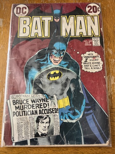 Batman #245 (F) DC 1972 "The Bruce Wayne Murder Case!" Neal Adams cover ...