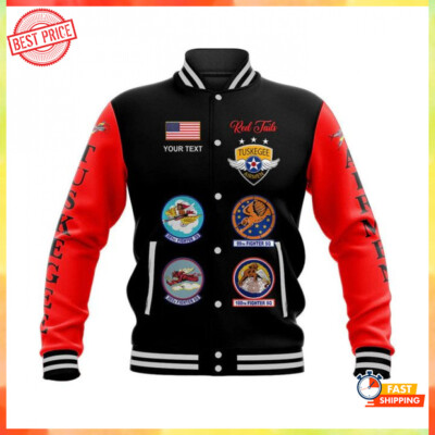 Personalised Tuskegee Airmen Baseball Jacket The Red Tails Jacket ...