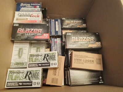 9mm empty VARIOUS BRAND ammo boxes with trays - 40 - FREE SHIPPING | eBay