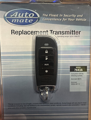 AUTOMATE 7643A SST 1WAY REMOTE (3807A & 3808A ONLY) | eBay