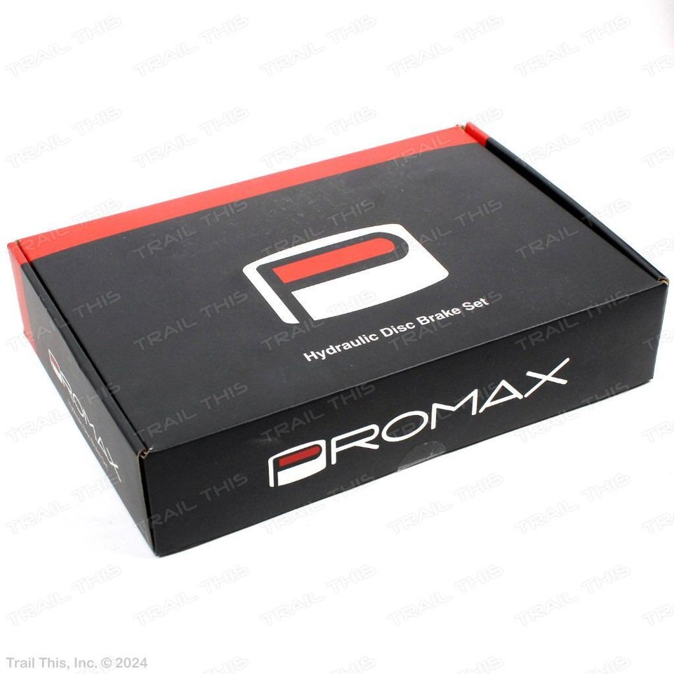 Promax Solve Hydraulic Bicycle Disc Brake and Lever Set Right/Rear Post ...