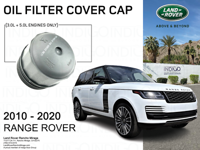 2010-2020 RANGE ROVER 3.0L 5.0L Oil Filter Cap Cover Genuine (LR019477 ...