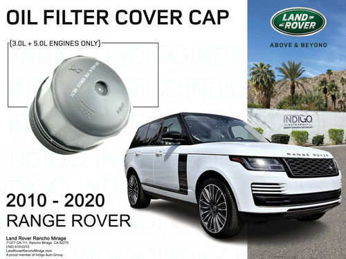 2010-2020 RANGE ROVER 3.0L 5.0L Oil Filter Cap Cover Genuine (LR019477 ...