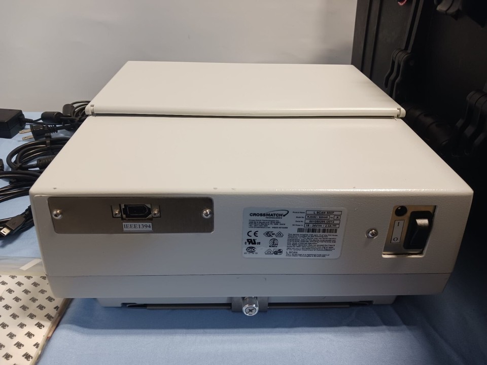 Crossmatch L SCAN 500P Fingerprint Scanner RJ0482, 900440 w/Cables ...