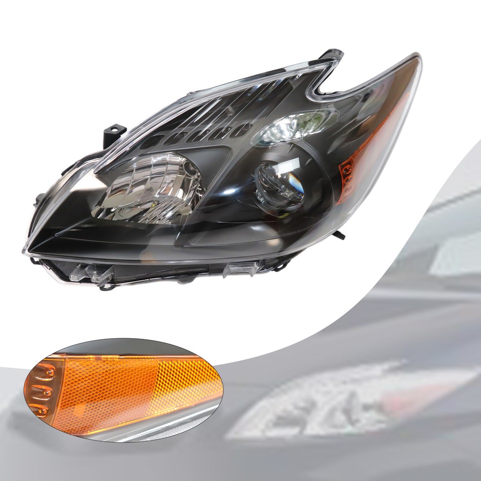 Pair Halogen Headlights Assembly For 2010 2011 Toyota Prius Lamp Left ...