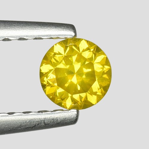 0.27cts 3.8mm Yellow Natural Loose Diamond "SEE VIDEO" | eBay