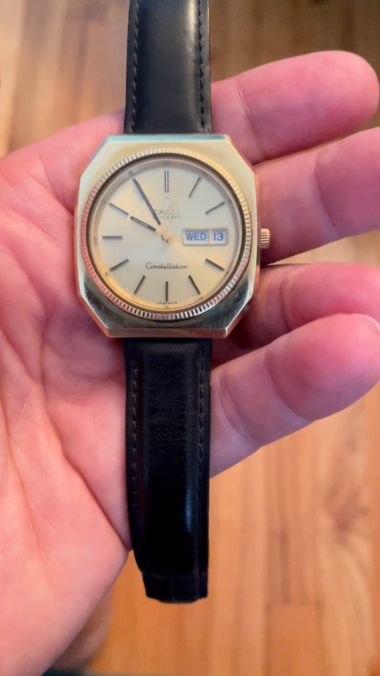Unique OMEGA Constellation Octagonal Automatic Day/Date Watch in Great ...