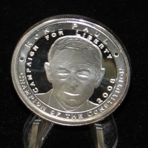 RARE Daniel Carr, 2008 Ron Paul/Restore the Republic, Portrait Medal, 1 ...