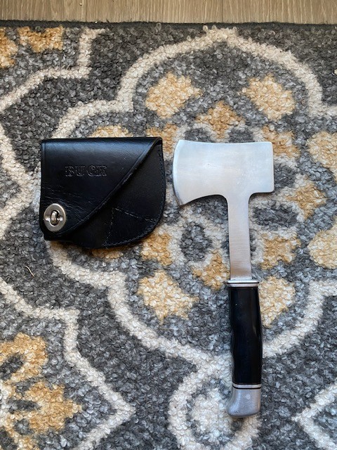 Vintage Buck Knife Hatchet/Axe 106 Buck USA With Sheath | eBay