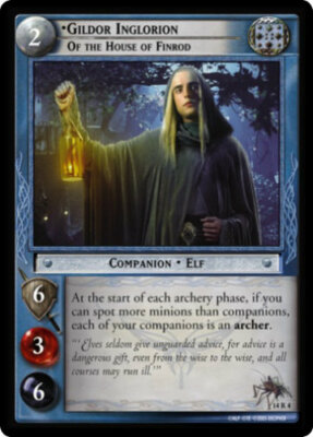 LOTR TCG Expanded Middle Earth GILDOR INGLORION HOUSE FINROD 14R4 LP ...