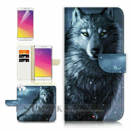 Wolf TPU Phone Wallet Case Cover For New Optus X Pro 2 / ZTE P652 Pro ...