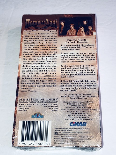 Home at Last (VHS, 1992) for sale online | eBay