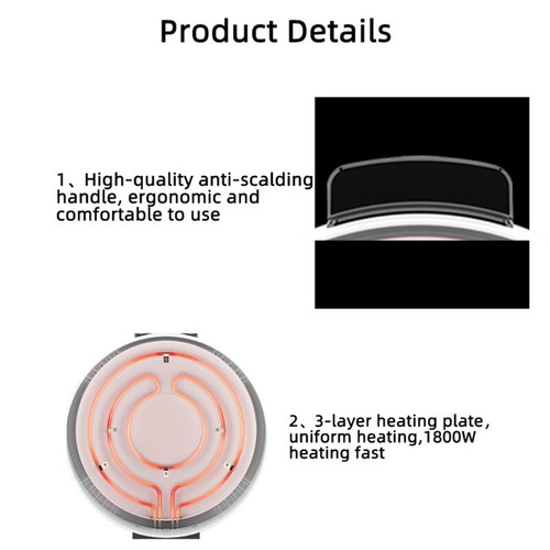 220V Electric Cooker Benchtop Pizza Oven Non-Stick Flat Grill Cook ...