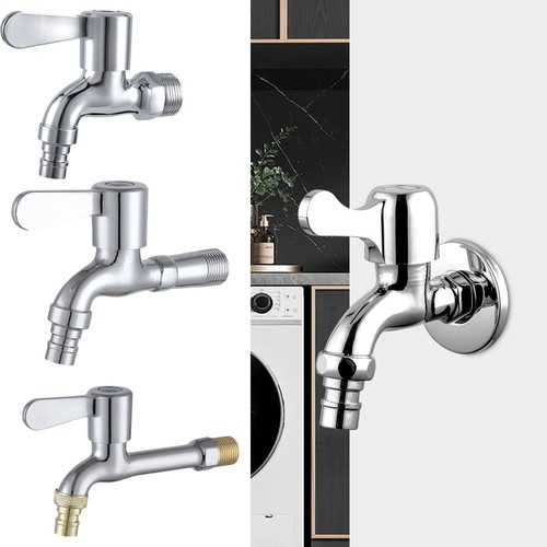 metal Fast open faucet Short Middle Outlet Cold Water Faucet Washing ...