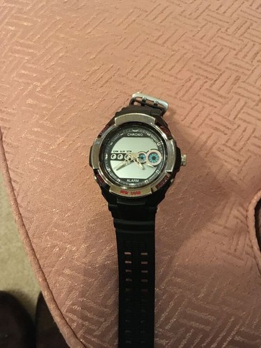 TGHK Chrono Alarm Watch AW 91-741 Quartz 30m - Working with New Battery ...