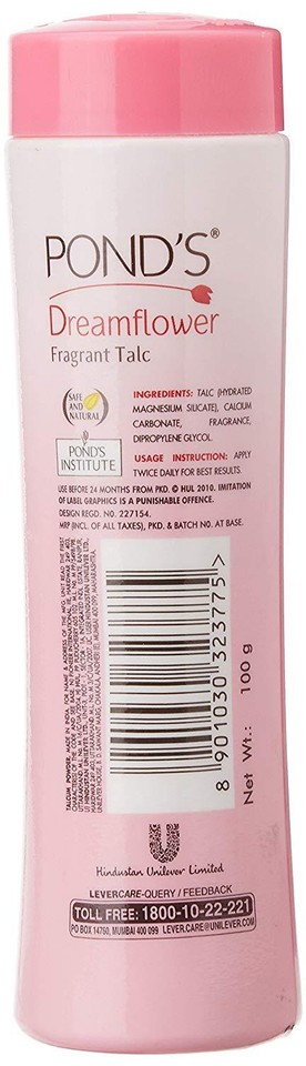 Ponds Body Talc Dream Flower Pink Lilly, Magic, Sandal Fragrance Talcum ...