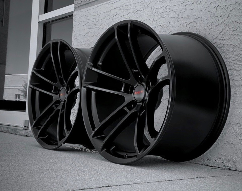 Dodge Challenger/Charger Hellcat Wheels 20x11" Satin Black SET Deep ...