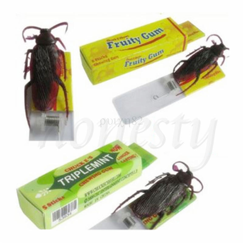 5PCS Cockroach Starts Up with Chewing Gum Creative Trick Toy Funny ...