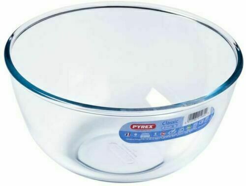 Pyrex Classic Glass Pudding Bowl Ovenproof Microwave Safe 2L ...