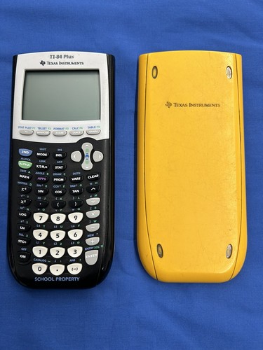 Texas Instruments TI-84 Plus Graphing Calculator 10-Digit LCD Yellow ...