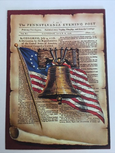 The Pennsylvania Evening Post July 6, 1776 Postcard | eBay