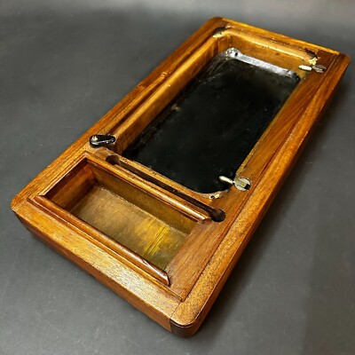 SINGER SEWING MACHINE CARRYING CASE BENTWOOD MAHOGANY BASE SHORT SIZE ...