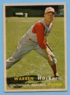 1957 Topps Baseball Card #370 Warren Hacker - Cincinnati Redlegs (EX ...