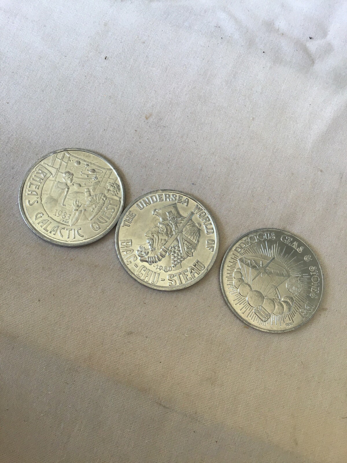 Lot of 3 New Orleans Mardi Gras Coins - Rhea, Bacchus & Krewe Of ...