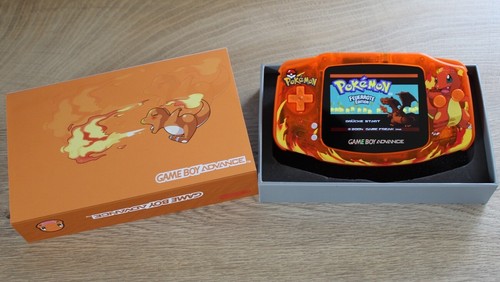 NEW GameBoy Advance IPS V3 (2024) Glumanda/Charmander Edition + Box ...