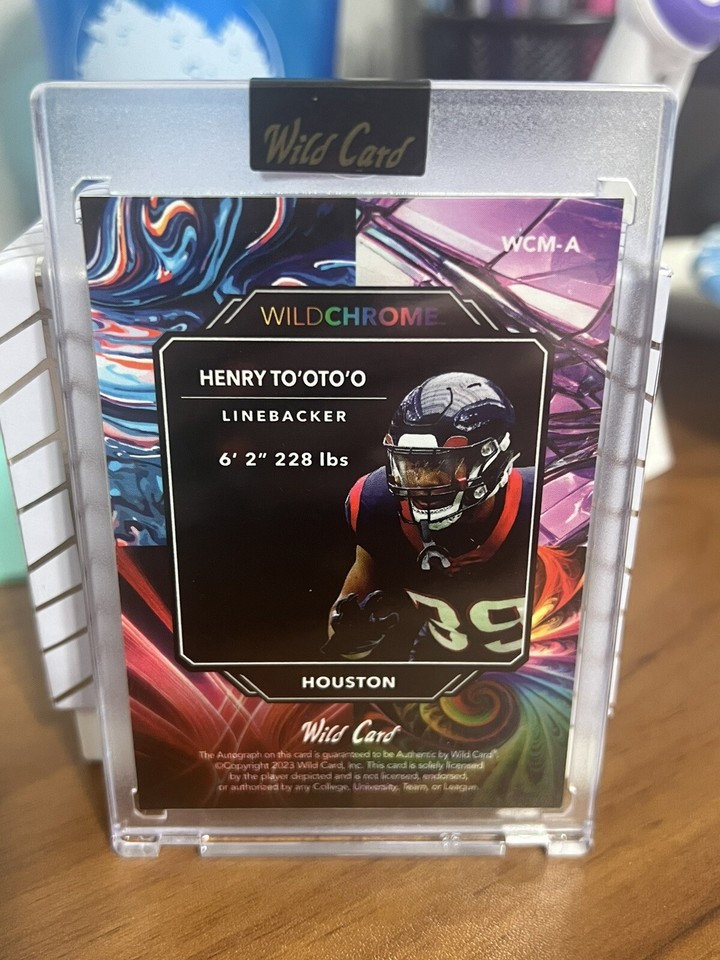 2023 Wild Card Chrome Henry To’oto’o /3 Auto | eBay
