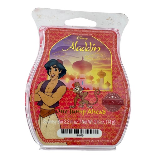 Scentsy Wax Melt Bar Disney Aladdin One Lamp Ahead Slow Burning 3.2 Fl ...
