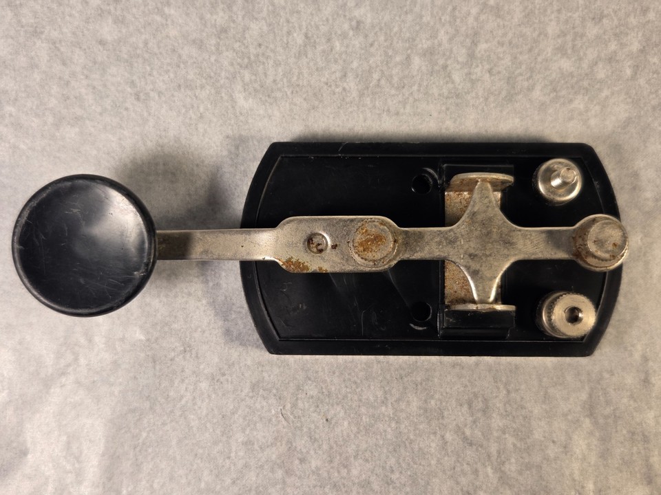 Vintage Japan Morse Code Telegraph Key Practice Trainer – Black Base | eBay
