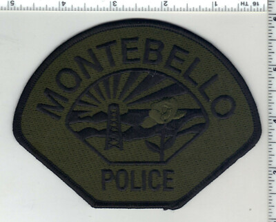 Montebello Police (California) 1st Issue Subdued Shoulder Patch | eBay