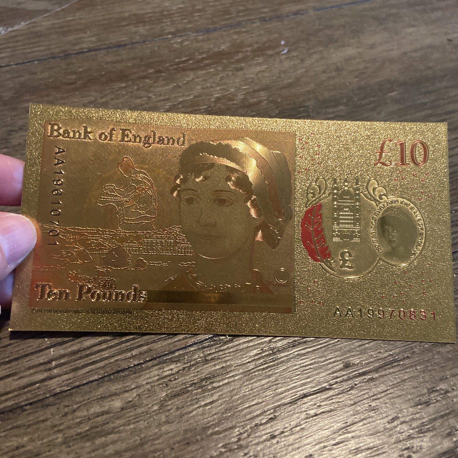 Princess Diana gold foil 10 pound banknote | eBay