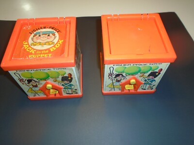 2 Vintage 1970's Fisher Price Jack in the Box Puppet - Works puppet ...