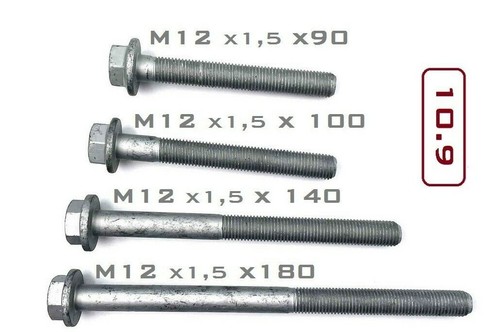 5 St. Bundschraube M12x140 10.9 (M12x1,5x140) Zinklamelle ,Sondergröße ...