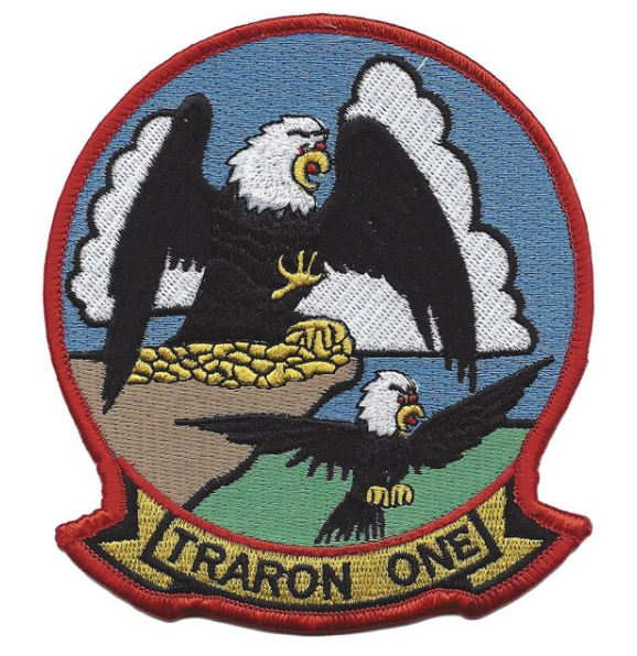 4.5" NAVY VT-1 AVIATION TRAINING SQUADRON TRARON ONE EMBROIDERED PATCH ...