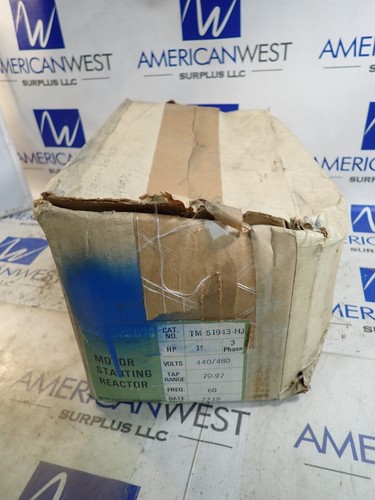 New Surplus Acme Electric Motor Starting Reactor TM-51943-HJ 15 HP 3 ...
