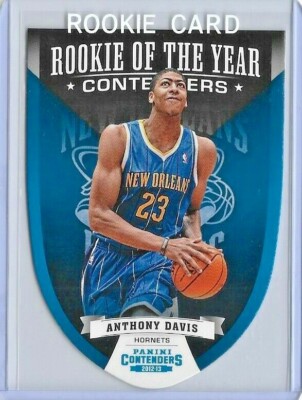 ANTHONY DAVIS ROOKIE CARD 2012-13 Panini Contenders Lakers "Rookie Of ...