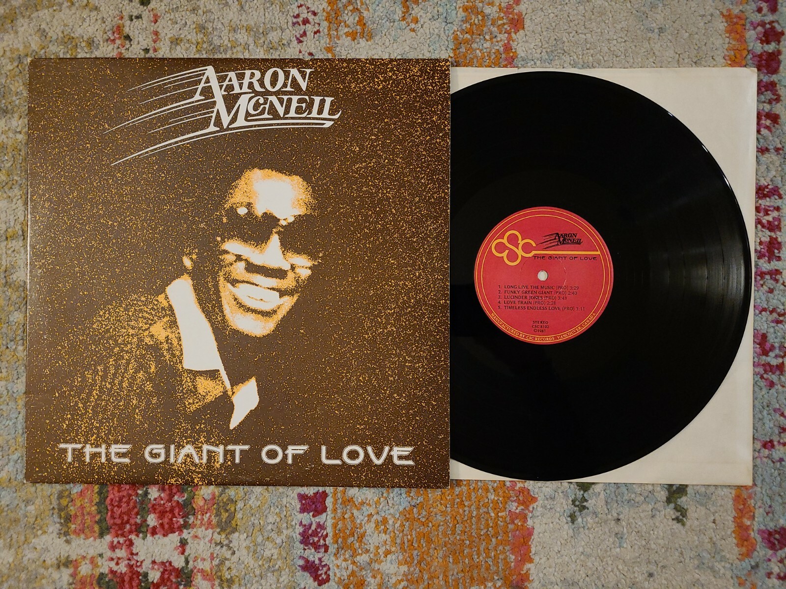 Aaron McNeil The Giant of Love Vinyl Record LP CSC Canada VG+ | eBay
