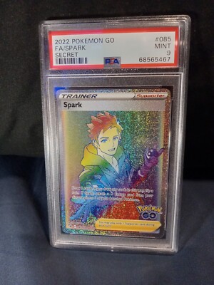 2022 Pokemon Go 085/078 Full Art Spark Secret PSA MINT Ultra HOLO ...