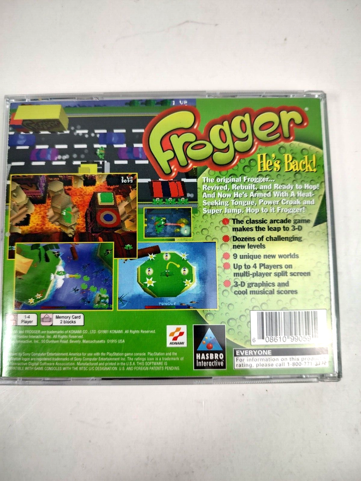 Sony Playstation 1 Frogger Greatest Hits Hasbro 1998 W/Manual | eBay