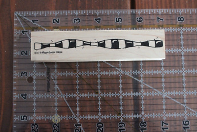 WHIPPER SNAPPER Candy Cane Stripe Wavy Border Wood Rubber Stamp | eBay