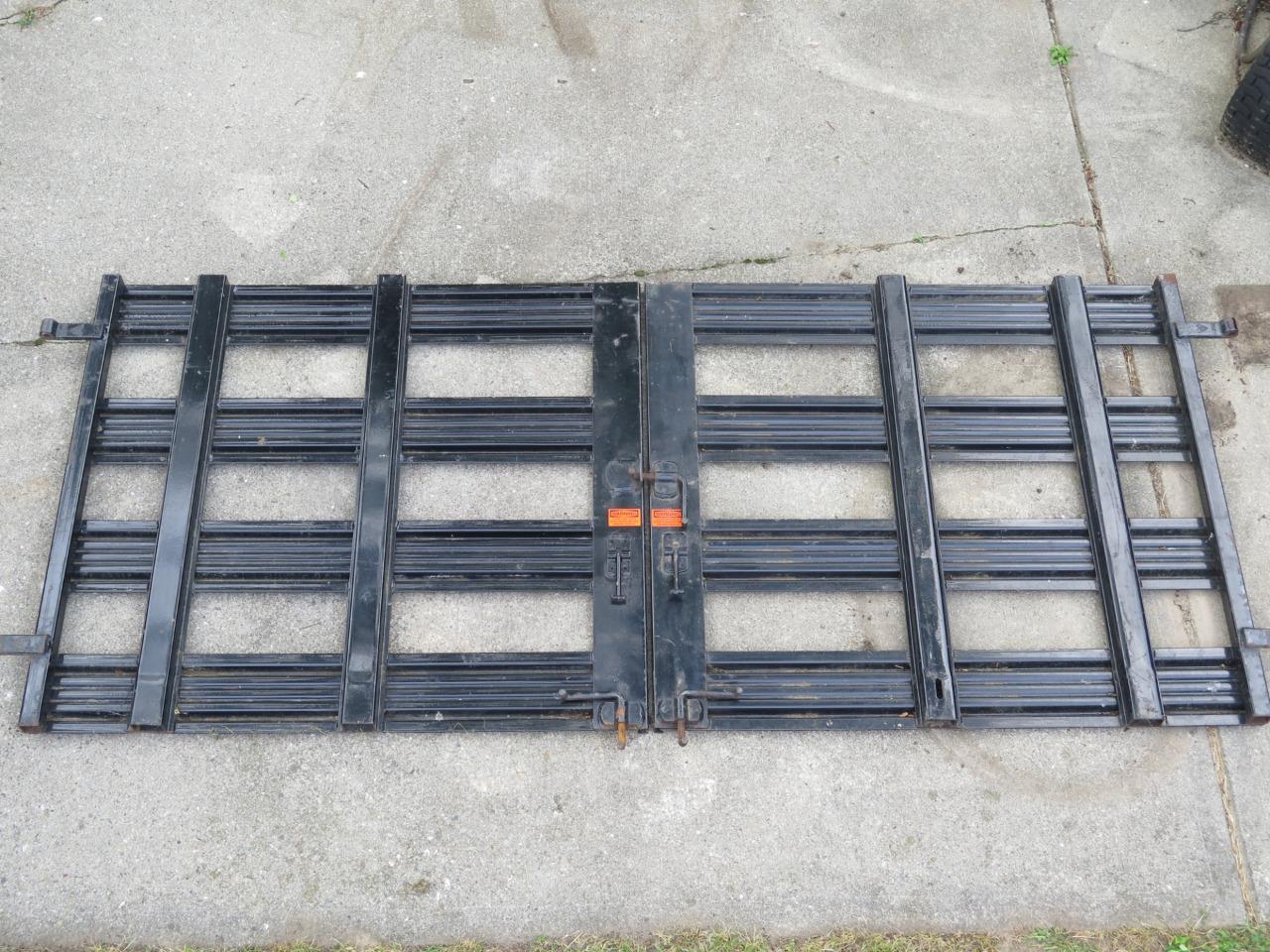 2 FLATBED STAKE BODY SLAT RAIL REAR SWING OUT TAIL GATE TAILGATE DUMP 8 ...