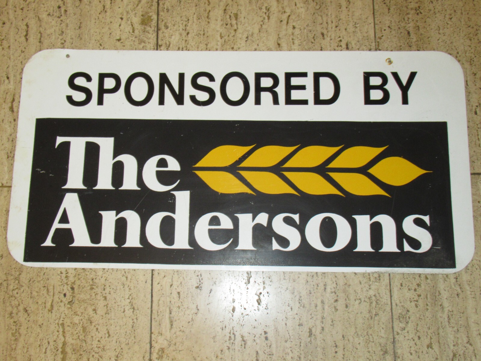 Vintage Sponsored by The Andersons Metal Sign Toledo Ohio Logo 24"x12 ...