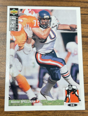 1994 Upper Deck Card # 163 Alonzo Spellman - Chicago Bears | eBay