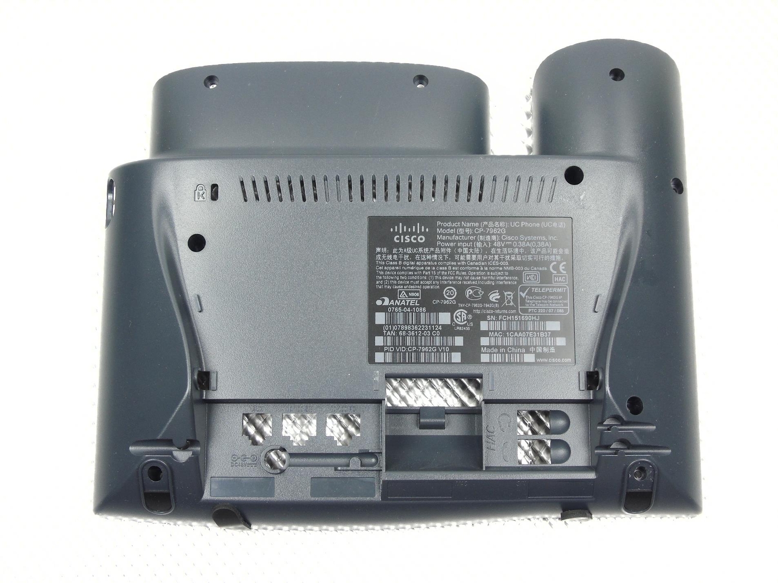 Cisco 7962 IP Phone Base Cover Enclosure (Empty Cover Shell) - 700 ...