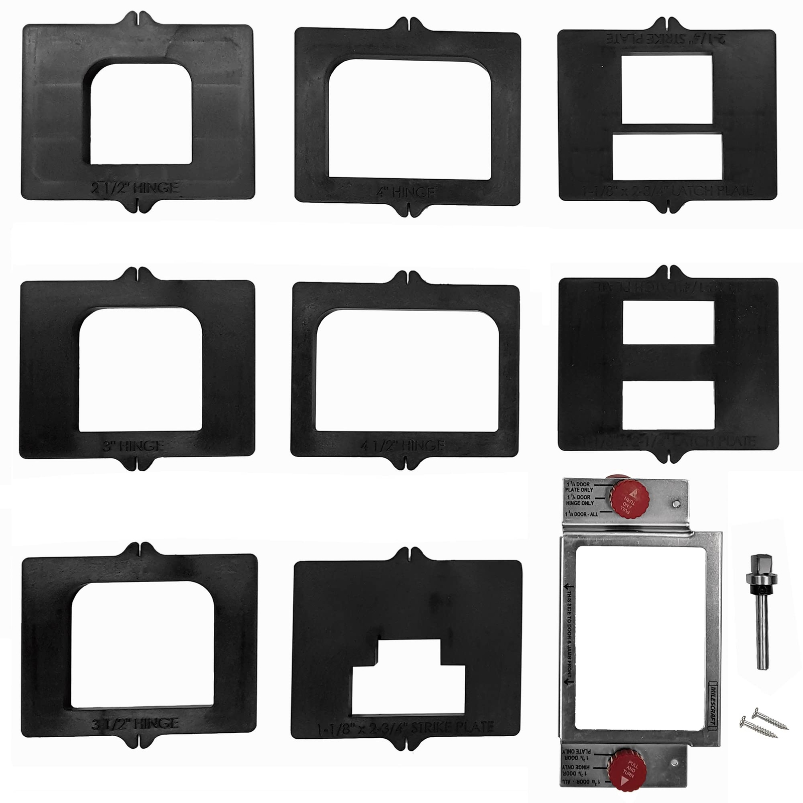 Milescraft 1213 Hinge Mate 300 - Complete Door Hinge Installation Kit ...