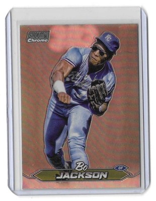 BO JACKSON 2024 Topps Stadium Club #185 CHROME REFRACTOR Kansas City ...